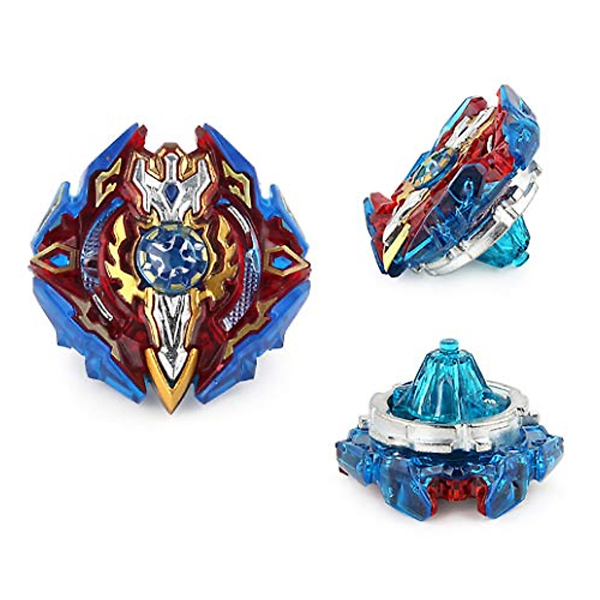 Bay Battle Burst B-92 Starter Sieg Excalibur.1.Ir and B-86 Legend Spriggan 7 Mr Blades with Launcher Stater and Stadium Set High Performance Battling Top (Blue)