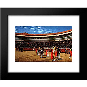 Plaza De Toros, The Entry Of The Bull 18x15 Framed Art Print by Jean Leon Gerome