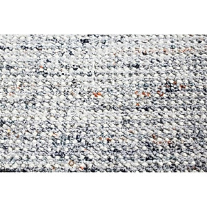 Bashian Savannah Nadir 7'6" x 9'6" Hand Loomed Area Rug in Silver