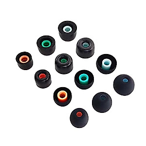 6 Pairs Ultra Memory Foam Eartips Silicone Earpad Compatible with Sony WF-1000XM4 WF WI XBA Series WF-SP900 WF-XB700 WI-1000X,TRANYA Earbuds Ear Tips