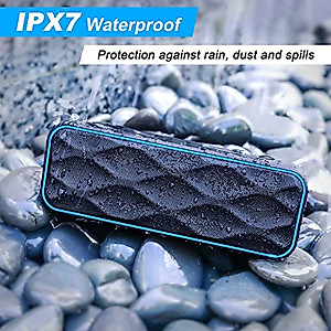 Maoifaec 20W Waterproof Bluetooth Speaker, Portable Wireless Speakers with 28H Playtime, IPX7 Waterproof, Wireless Stereo Pairing, Bluetooth 5.0 Speaker for Shower Home Outdoors Travel