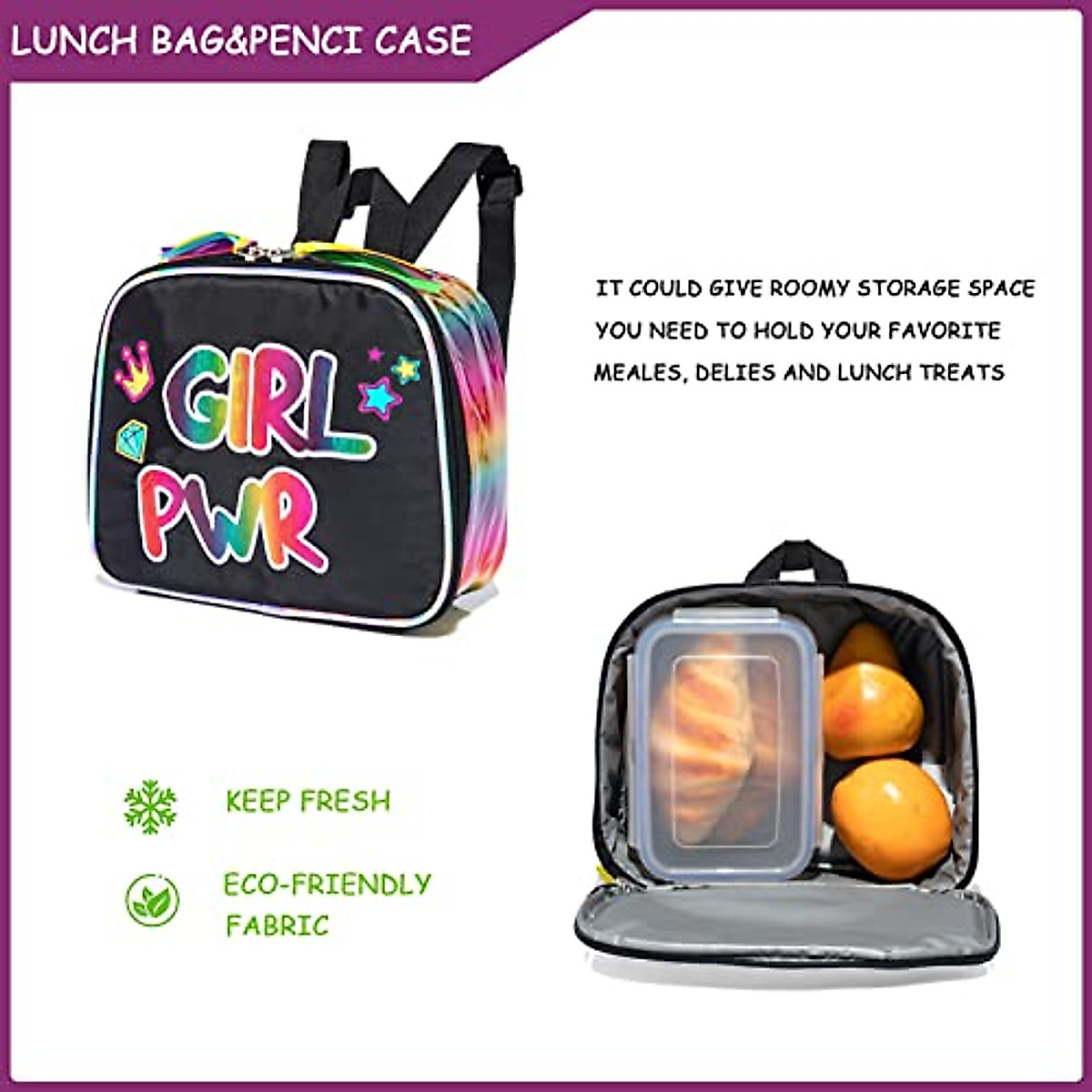 Oruiji Rolling Backpack for Girls Backpack with Wheels Kids Wheeled School Backpack for Girls 8-12 Students Bookbag Roller Luggage Suitcase