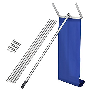 Snow Roof Rake - Multi-Function Roof Rakes for Snow Removal with Extended Extension Poles and Fabric Slide Rails, Snow rake That can Quickly Clear Snow from Roofs