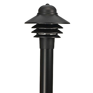 Solus S75TC-LE26C-BK Nautical Post Mount Walkway Light with 4000K Energy Star LED Lamp, Durable Acrylic Clear Lens, Fade & Rust Resistant, UL Listed, Fits 3" Diameter Posts, 10" H x 10 1/16" D, Black