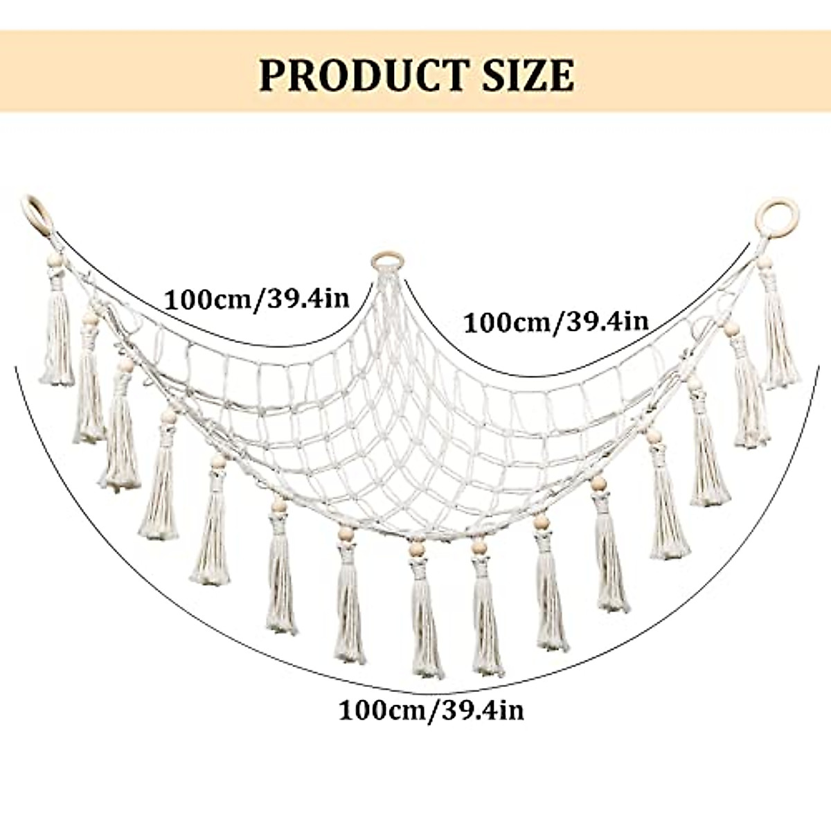 Rousytn Stuffed Animal Hammock Plush Toy Hammock Stuff Animals Organizer Storage Large Corner Plush Toys Net Holder Toy Hammock for Bedroom, Nursery