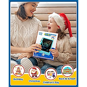 TEKFUN Kids Toys Toddlers Toys for Boys and Girls, 8.5in LCD Writing Tablets Drawing Pad for Kids, Light Doodle Pad Drawing Board for Toddlers, Gifts Toys for 3 4 5 6 7 Year Old Girls Boys(Green)