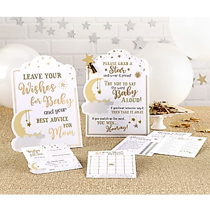 Lillian Rose Twinkle Little Star Baby Shower Game Set, Gold