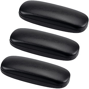 IFAMIO 3 Pack Glasses Case Hard Shell Eye Glass Case Glasses Holder Pocket Portable Sunglass Protector Case Fit Most Eye Glasses and Sunglasses (Black)