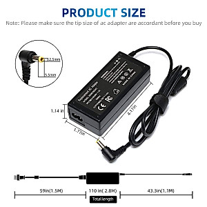 65W Charger Fit for JBL Xtreme 2 Boombox 2 Extreme 2 Xtreme 2; JBL Xtreme 2 Special Edition Charger 19V Power Adapter for JBL Xtreme Portable Wireless Bluetooth Speaker (Black, Blue, Red)