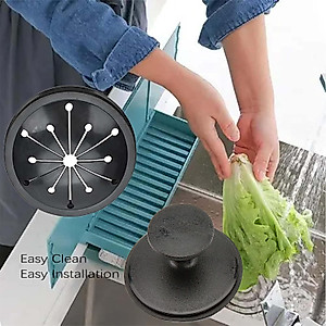 3-1/8 Inch Kitchen Sink Drain Splash Guard with Sink Stopper, Garbage Disposal Splash Guards with Sink Stopper, Multi-Function Kitchen Drain Plugs for GE, Whirlaway, Sinkmaster and Waste King