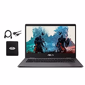 ASUS 2021 14" Light Thin Chromebook Student Laptop, Intel Celeron N3350, 4GB RAM 32GB eMMC, Webcam, Chrome OS(Google Classroom Zoom Compatible) Bundle W/GM 3in1 Accessories