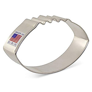 Football Cookie Cutter, 3.5" Made in USA by Ann Clark
