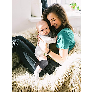 SATINIOR 6 Pairs Crawling Knee Pads Anti-Slip Baby Knee Protectors Toddlers Leg Warmers (Black, Gray, Dark Gray)