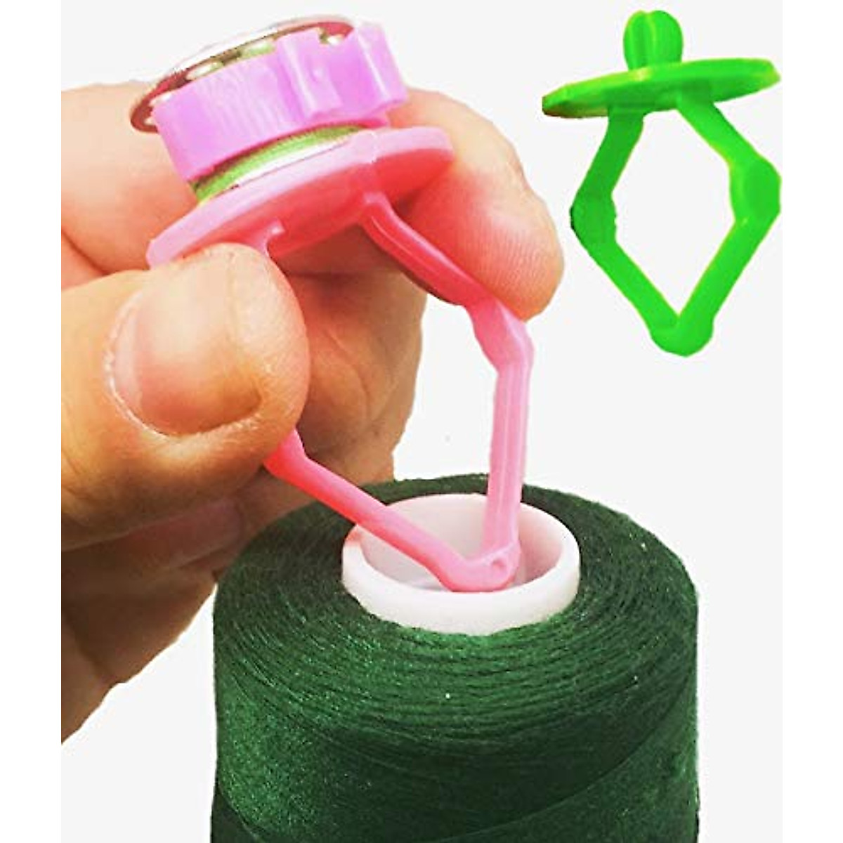 PeavyTailor 20pcs Bobbin Buddies Bobbin Holder Clamp Thread Organizer for Brother Sewing Machine #4