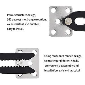 Carkio Sectional Couch Connector, 2 X Metal Sofa Joint Alligator Style Sectional Couch Connector