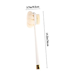 HEALLILY Long Handle Bath Brush Bath Scrubber for Body Sponges for Body Cleaning Sponges Shower Loofah on a Stick Dual- Sided Back Brush Exfoliating Bath Brushes Body Shower Brush Pp One