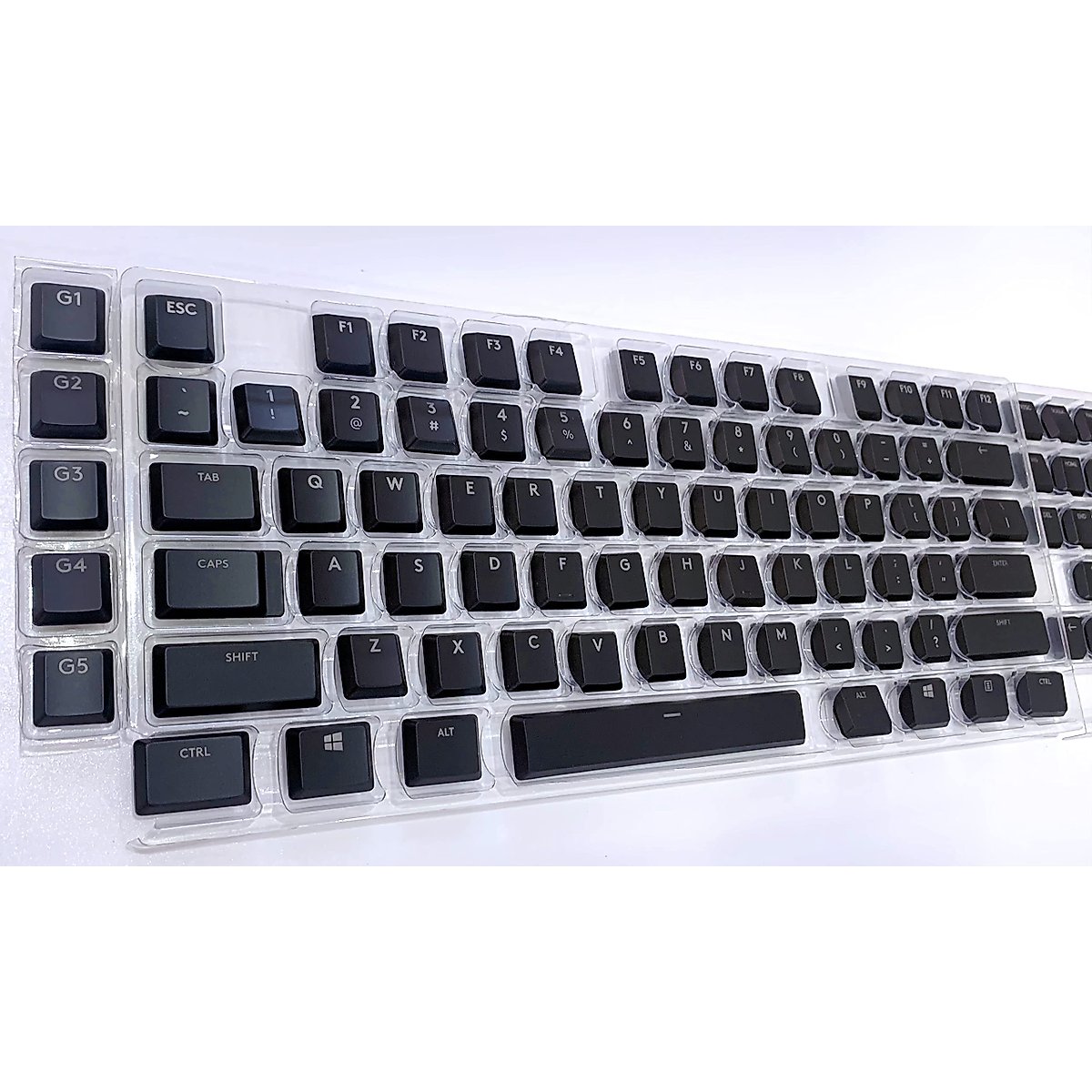 forG915 complete set of 109 keycaps to replace Logitech G915/G913/G815/G813 TKL RGB mechanical gaming keyboard (black 109 keys) (G915 full set of keycaps (black))