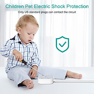 Outdoor Power Strip Weatherproof, 6 FT Extension Cord 3 USB Ports, 1 USB C Charger, 4 Outlets Flat Plug Surge Protector Waterproof Shockproof Wall Mountable For Home Kitchen Patio Porch Garden Camping