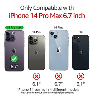 Neon Clear Case for iPhone 14 Pro Max, Cute Retro Vibrant Design Phone Cases for Women Accessories,Camera Protector Cover Soft Silicone Protective