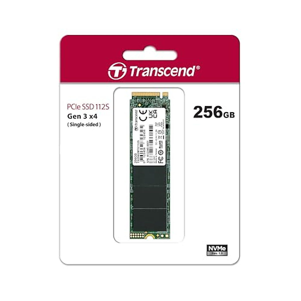 Transcend TS256GMTE112S 256GB M.2 PCIe Gen3x4 NVMe Solid State Drive
