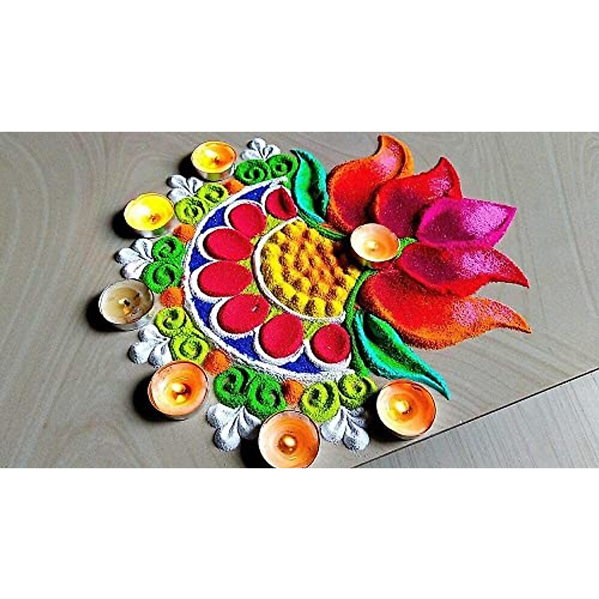 SATVIK 5 Shades Rangoli Colors | Vibrant Festival Art Supplies