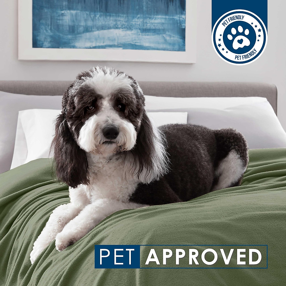 Martex Super Soft Fleece Blanket - Twin, Warm, Lightweight, Pet-Friendly, Throw for Home Bed, Sofa & Dorm - Basil