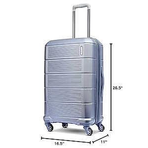 American Tourister Stratum 2.0 Expandable Hardside Luggage with Spinner Wheels, 24" SPINNER, Slate Blue