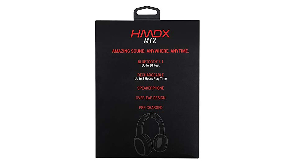 HMDX HX-HP210BK Bluetooth Headphones - Wireless Comfort & Audio