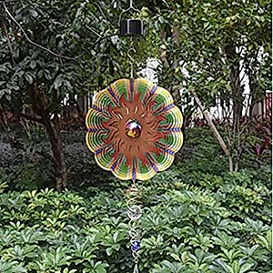 SWYWY Solar Hanging Display Motor Rotating Small Motor Solar Energy Wind Spinner Motor Multi-Purposes Rotatable Hook 2Pcs