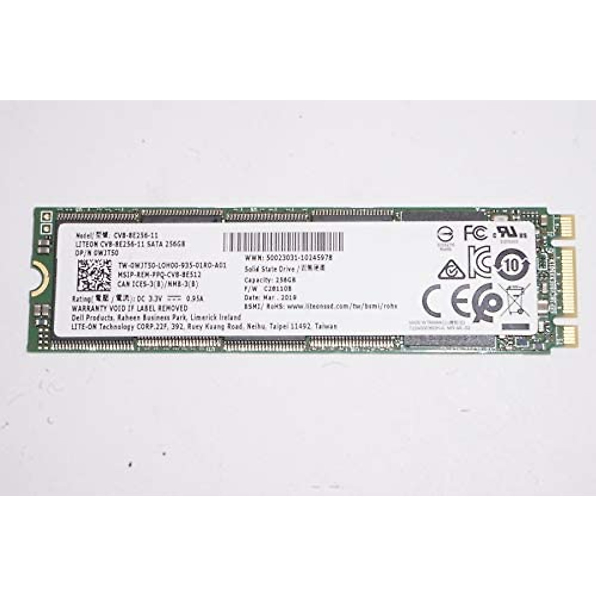 FMB-I Compatible with CV8-8E256-11 Replacement for Dell 256GB M.2 Solid State Drive I7373-5558GRY