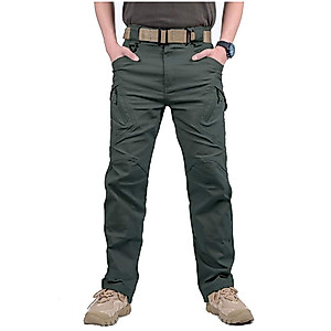 CARWORNIC Gear Men's Tactical Military Pants Lightweight Outdoor Work Hiking Combat Cargo Trousers with Multi Pocket