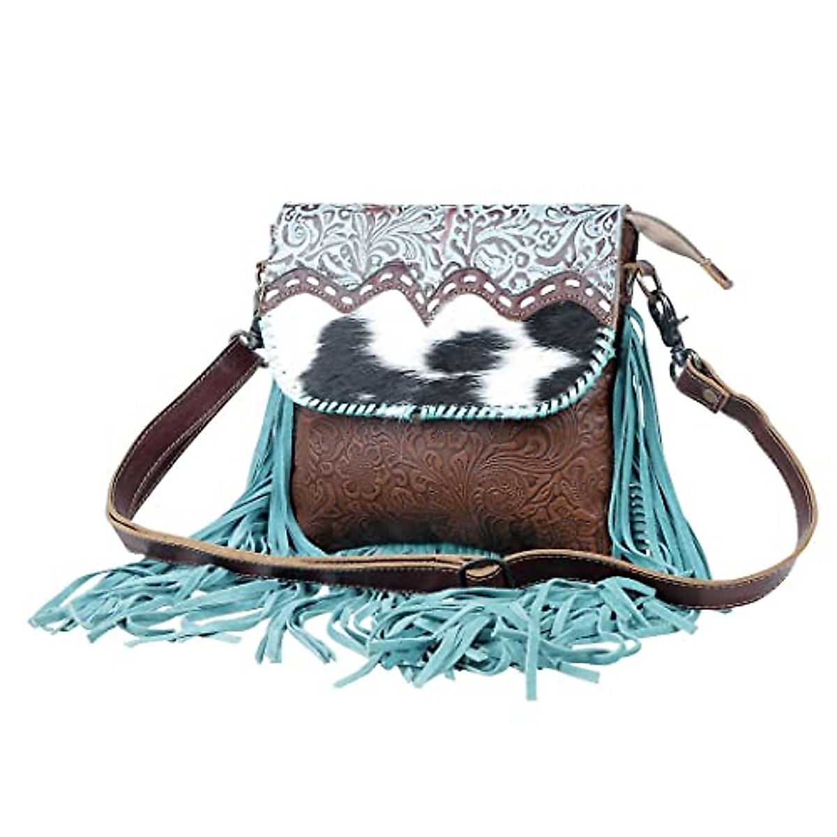 Myra Bag Conglomerate Leather & Hairon Bag S-4680