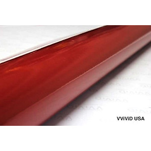 Red Gloss 60 Inches x 1 Foot Car Wrap Vinyl Roll with Air Release 3MIL-VViViD8