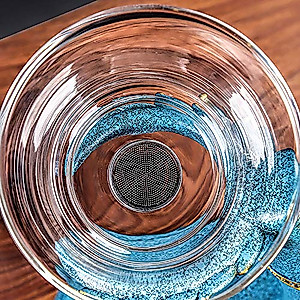 FKJYUF Automatic tea set Automatic tea maker Heat-resistant glass Kung Fu tea set Deer tea set Accompanied by a deer Teapot Coffee Juice cup Cup tea set、tea sets for women、tea sets, BLACK-MSTZ-M-001