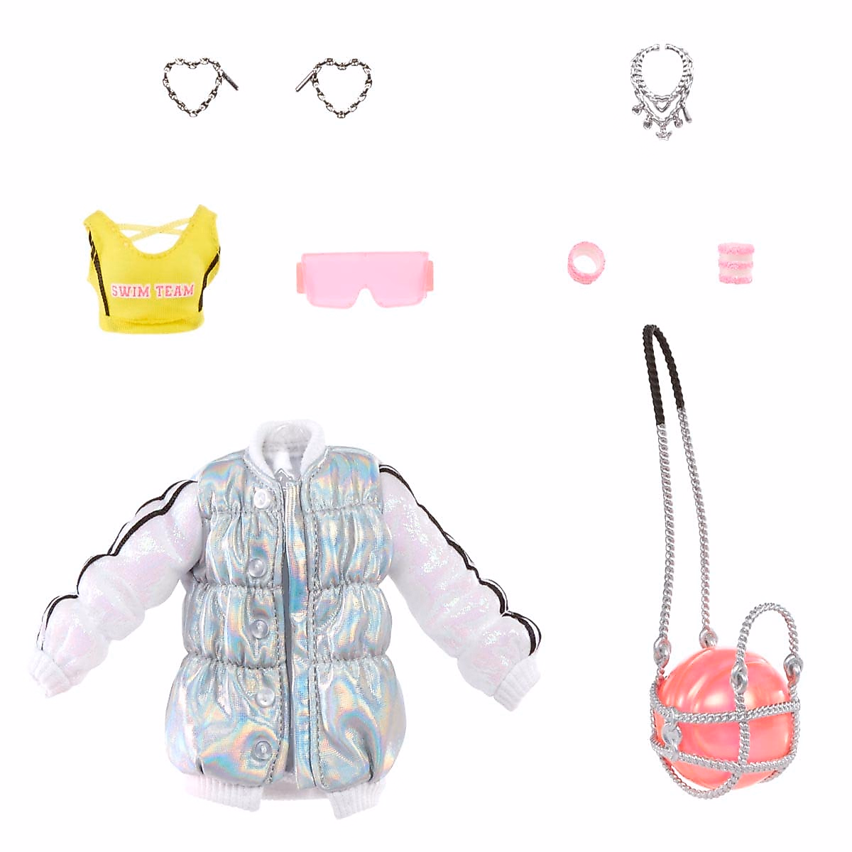 MERMAZE MERMAIDZ Jordie Color Change Fashion Doll, Stylish Hair & Tail, Poseable, Ages 4-12, 580836 , 13.5 Inch