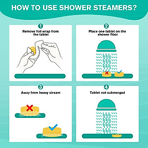 Shower Steamers Aromatherapy - 18 Pack Shower Bombs Birthday Gifts for Women, Gifts for Mom, Organic with Eucalyptus Mint Lavender Watermelon Grapefruit Essential Oils Stress Relief