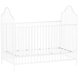 Little Seeds Lanley Metal Crib, White
