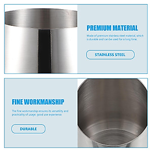 Garneck Stainless Steel Bucket Beer Bottle Bucket Double Metal Cooler Bucket Metal Ice Bucket Holder Cocktail Ice Drinks Buckets Bottles Cooler Tinplate Tableware