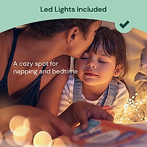 Kids Teepee Tent for Kids - with Light String | Kids Play Tent | Toddler Teepee Shelter for Girls & Boys