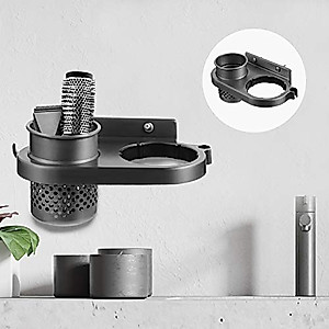 Cabilock 3pcs Wall Straightener Storage Mounted Hanging Brushes Basket Supplies Care Space Bathroom Iron Organizer Flat Mount Dryer Hair Cosmetic Bracket Blow Rack Curling Aluminum Holder