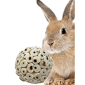 Bonka Bird Toys 1214 pk3 Sola Atta Balls Foot Beak Chew Forage Natural Organic Small Pet Ball