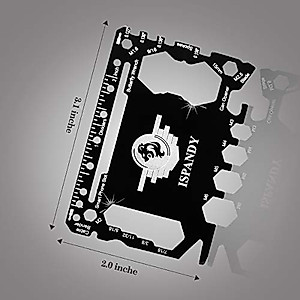 Multitool Tool Pocket Tool Gift for Men with 7 in 1 Folding Keychain Tool,18 in 1 Pocket Tool,46 in 1 Credit Card Tool Wallet Tool,-Gift Boxed Stocking Stuffers for Men, Husband, Father's Day Gift…