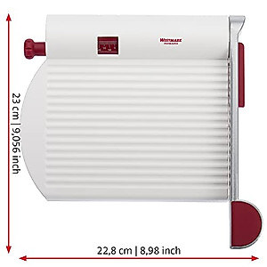 Westmark Germany Multipurpose Stainless Steel Cheese and Food Slicer with Board and Adjustable Thickness Dial (White) -