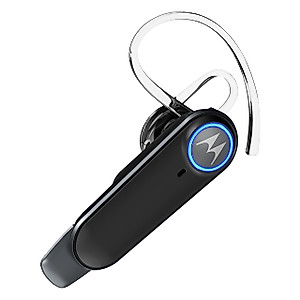 Motorola Sound HK500+ Bluetooth Earpiece Hands-Free Wireless Earpiece Headset with Microphone - IPX4 Water Resistant Bluetooth Phone Earpiece for Phone Calls, Compatible with iPhone and Cell Phones