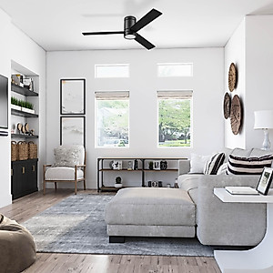 Prominence Home 51464-01 Espy Ceiling Fan, 52, Matte Black