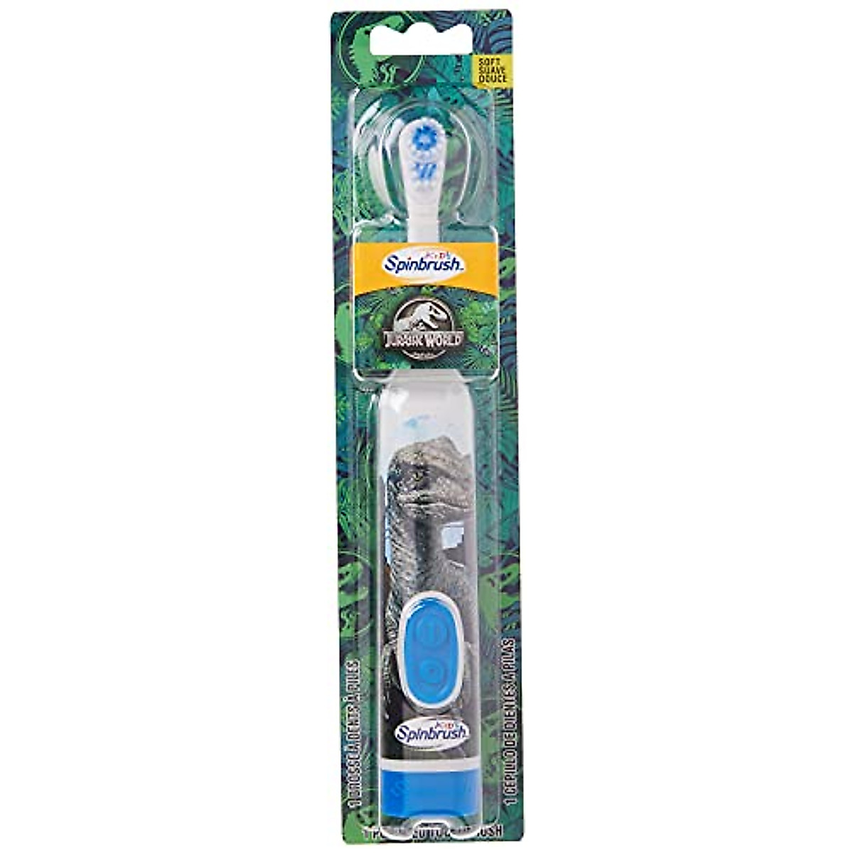 Arm & Hammer Spinbrush Kids Battery Powered Toothbrush, Jurassic World, Design May Vary