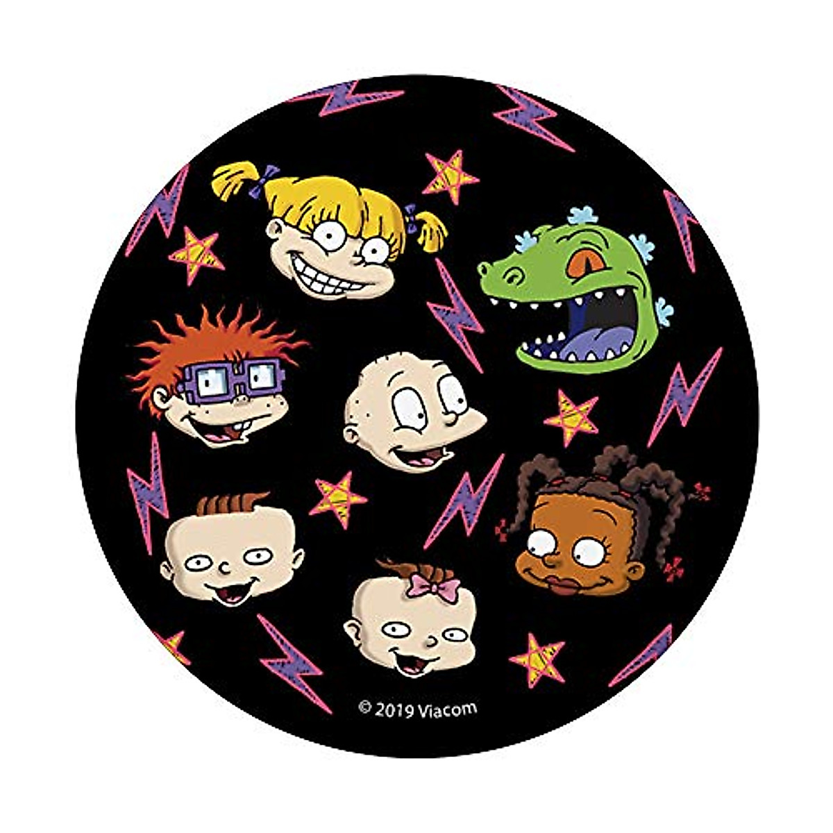 Rugrats Lightening and Stars Group Head Shot PopSockets PopGrip: Swappable Grip for Phones & Tablets
