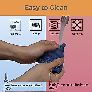 KongNai Funnels for Kitchen Use Set of 4, Silicone Collapsible Funnels for Filling Bottles, Food Grade Funnel for Liquid Powder Transfer, Foldable Kitchen Utensils, BPA Free