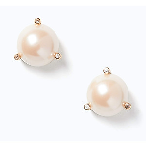 Kate Spade New York Rise and Shine Pearl Studs (Rose Gold/Blush)