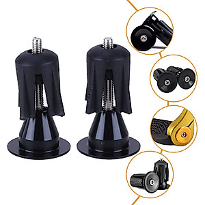 BESPORTBLE 1 Pair Bicycle Handlebar Plug Handlebar Plugs Road Bike End Plugs Mountain Aluminum Handlebar End Caps Bar Ends Bike Supplies Handlebars Accessories Aluminum Alloy Scattered Beads